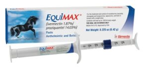 (2 pack) bimeda equimax horse wormer ivermectin 1.87 percent praziquantel 14.03 percent paste tube