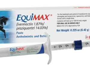 (2 Pack) Bimeda Equimax Horse Wormer Ivermectin 1.87 Percent Praziquantel 14.03 Percent Paste Tube