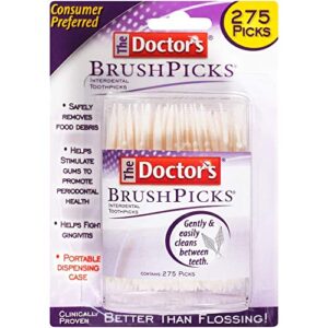 The Doctor's Brushpicks 275 Each - 4 Pack = 1100 Brushpicks Improvement in Your Oral Health.