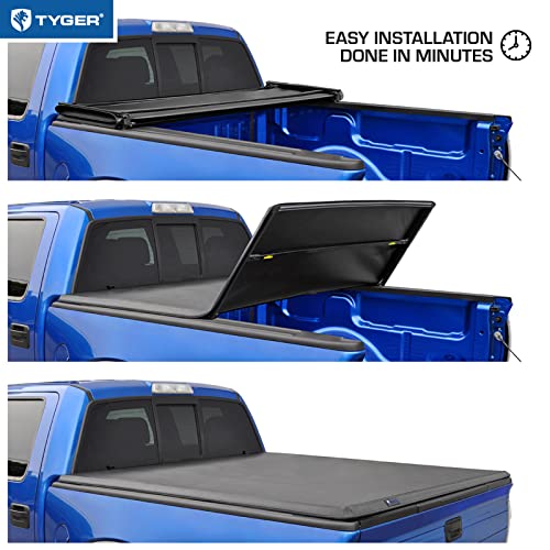 Tyger Auto T3 Soft Tri-fold Truck Bed Tonneau Cover Compatible with 2015-2023 Ford F-150 | 6.5' (79") Bed | TG-BC3F1042