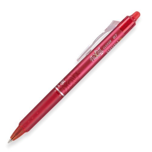 PILOT FriXion Ball 0.7mm Erasable Gel Pens, Fine Point, Red Ink, Pack Of 6