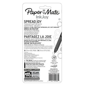 Paper Mate InkJoy Gel Pens, Medium Point, Black, 3 Count