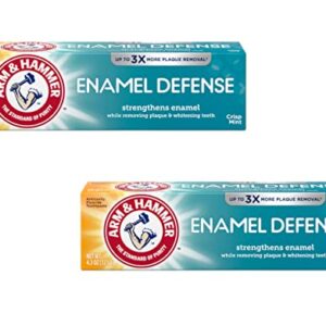 ARM & Hammer Truly Radiant Bright & Strong Fluoride Anticavity Toothpaste Fresh Mint 4.3 oz (Packs of 2)