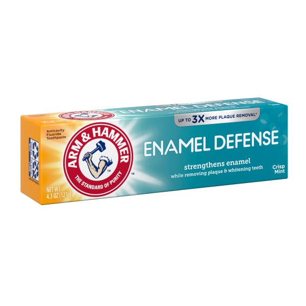 ARM & Hammer Truly Radiant Bright & Strong Fluoride Anticavity Toothpaste Fresh Mint 4.3 oz (Packs of 2)