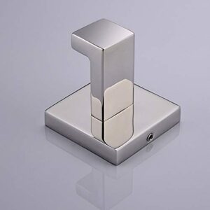 ThinkTop Luxury 304 Stainless Steel Bathroom Square Towel Robe Hook Wall Mount Coat Hat Door Hook Hanger Mirror Polished Bathroom Accessories