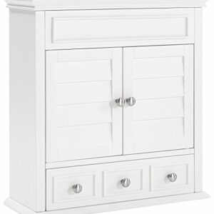 Crosley Furniture Lydia Bathroom Wall Cabinet, White