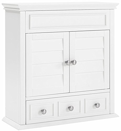 Crosley Furniture Lydia Bathroom Wall Cabinet, White