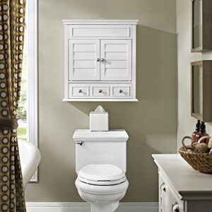 Crosley Furniture Lydia Bathroom Wall Cabinet, White