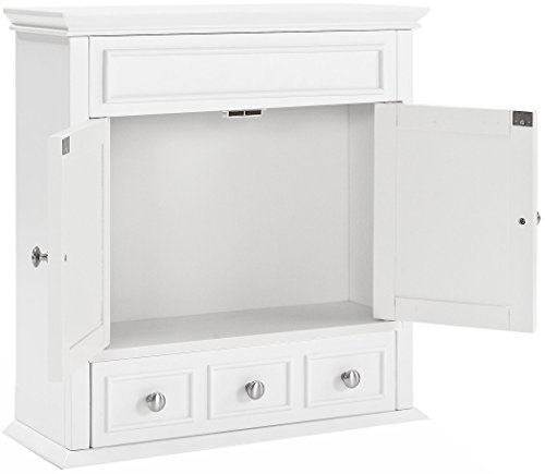 Crosley Furniture Lydia Bathroom Wall Cabinet, White