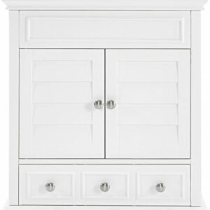 Crosley Furniture Lydia Bathroom Wall Cabinet, White