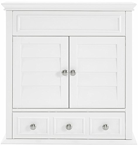 Crosley Furniture Lydia Bathroom Wall Cabinet, White