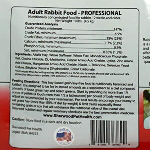 Sherwood Pet Health Professional Adult Rabbit Food (10 pounds)