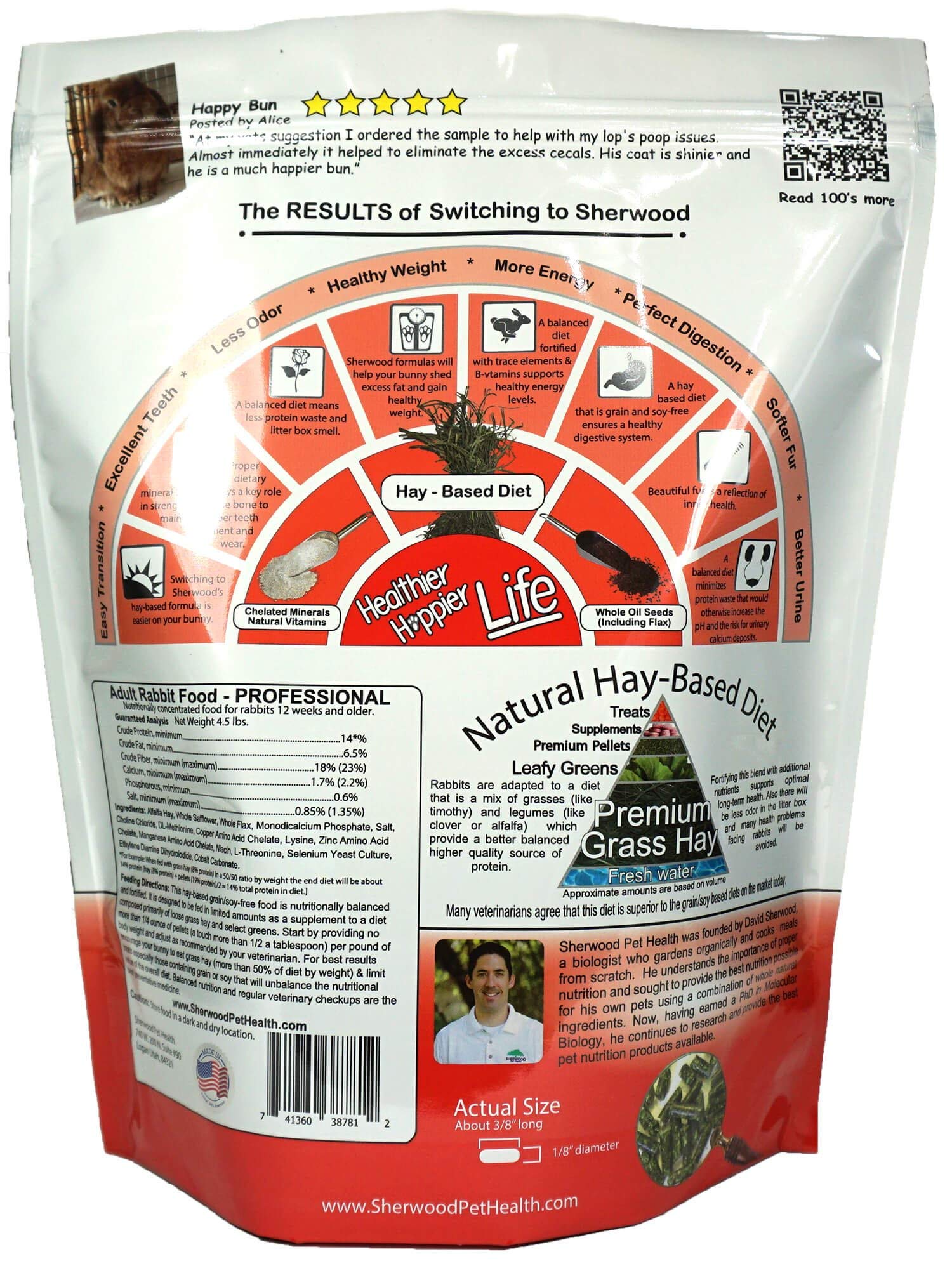 Sherwood Pet Health Professional Adult Rabbit Food (4.5 lb)