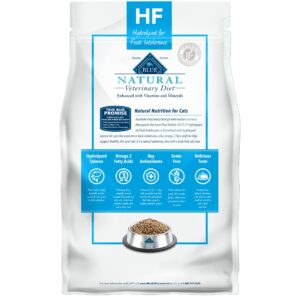 Blue Buffalo Natural Veterinary Diet HF Hydrolyzed for Food Intolerance Dry Cat Food, Salmon 7-lb bag