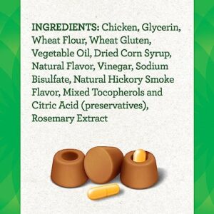 Greenies Pill Pockets Treats for Dogs Capsule Pouch, Chicken Flavor, 15.8-Ounce Per Pack (3 Pack)