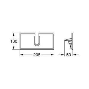 Grohe 26362LN0 Euphoria System Easyreach Tray, White