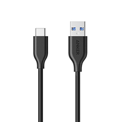 Anker USB C Cable, PowerLine USB 3.0 to USB C Charger Cable (3ft) with 56k Ohm Pull-up Resistor for Samsung Galaxy Note 8, S8, S8+, S9, Oculus Quest, Sony XZ, LG V20 G5 G6, HTC 10 (Black)