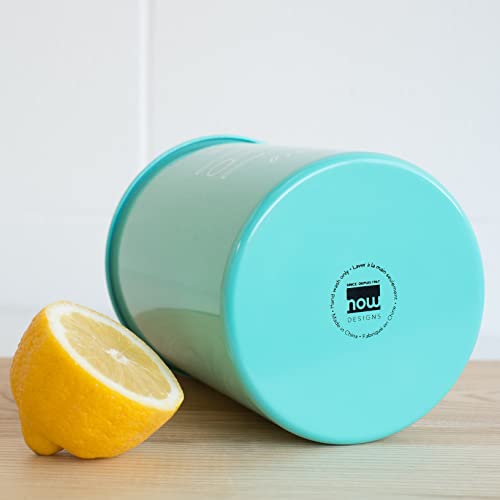 Now Designs Powder-Coated Steel Utensil Crock, Turquoise