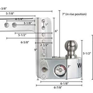 Weigh Safe WSB-XXL10 2-5/16" Tow Ball (10,000 lb GTW capacity and 1500 lb Tongue Weight Capacity)