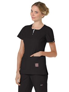 koi lite koi317 women's scrub top black l