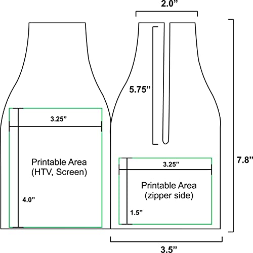 Blank Neoprene Beer Bottle Coolie (1, Green Camo)