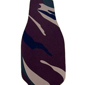 Blank Neoprene Beer Bottle Coolie (1, Green Camo)