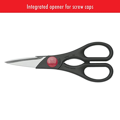 ZWILLING Twin Kitchen Shears, Multi-Purpose, Bottle Opener, Dishwasher Safe, Heavy Duty, Forged Stainless Steel Blades, Black