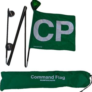 Vehicle Magnetic Command Post Flag/Light with Green CP Flag and 2 Led Lights