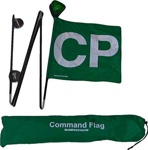 Vehicle Magnetic Command Post Flag/Light with Green CP Flag and 2 Led Lights