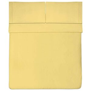 King Size Sheets - Breathable Luxury Bed Sheets with Full Elastic & Secure Corner Straps Built In - 1800 Supreme Collection Extra Soft Deep Pocket Bedding Set, Sheet Set, King, Yellow