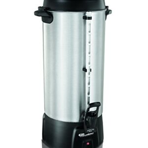 Proctor Silex 45100 100 Cup Brushed Aluminum Coffee Urn, Silver