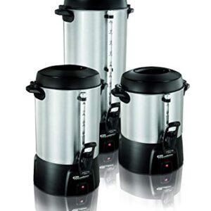 Proctor Silex 45100 100 Cup Brushed Aluminum Coffee Urn, Silver