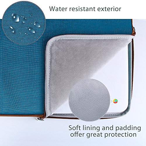 ProCase 14-15.6 Inch Laptop Sleeve Case Protective Bag, Ultrabook Notebook Carrying Case Handbag for 14" 15" Samsung Sony Asus Acer Lenovo Dell HP Toshiba Chromebook Computers -Teal Universal Sleeve Case Bag 15_Teal