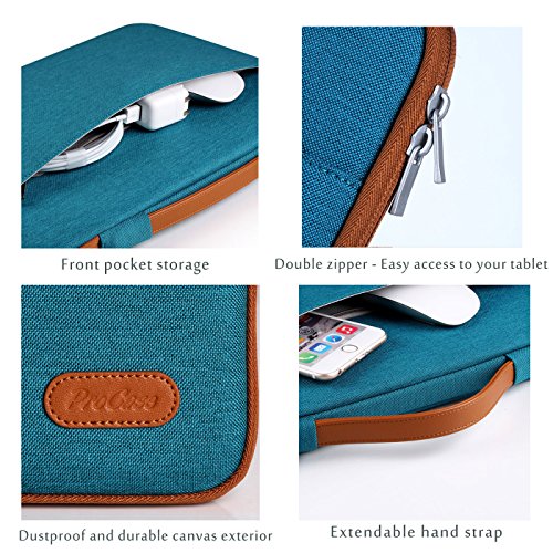 ProCase 14-15.6 Inch Laptop Sleeve Case Protective Bag, Ultrabook Notebook Carrying Case Handbag for 14" 15" Samsung Sony Asus Acer Lenovo Dell HP Toshiba Chromebook Computers -Teal Universal Sleeve Case Bag 15_Teal