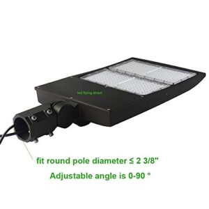 LED Flying Direct 300W LED Parking Lot Lights, 20KV Surge Protection LED Shoebox Lights with Slip Fitter Mount, 5000K 1000W MH/HPS Equiv. 39,000LM - 40,500LM, DLC Premium UL cUL AC 100-277V