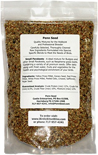 Penn Seed Small Parakeet (Budgie-Neo), 625 g (1.4 lbs) Zip Bag