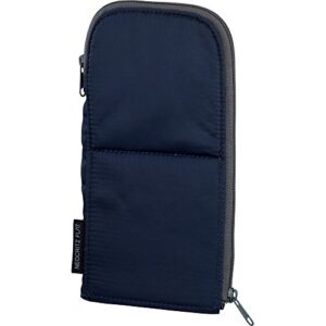 kokuyo pencil case neocritz flat navy (f-vbf160-1)