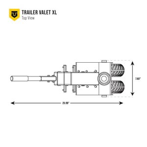 Trailer Valet TVXL2 XL Trailer Dolly - 2" Ball