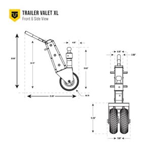 Trailer Valet TVXL2 XL Trailer Dolly - 2" Ball