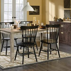 Sauder New Grange Spindle Back Chairs, Wood, Black finish