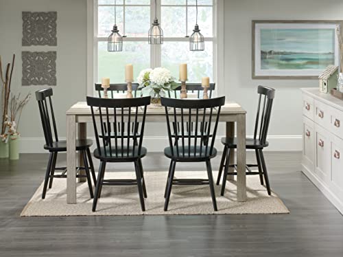 Sauder New Grange Spindle Back Chairs, Wood, Black finish