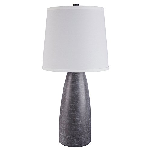 Signature Design by Ashley Shavontae Modern Table Lamp, 2 Count Lamps, 27.5", Gray