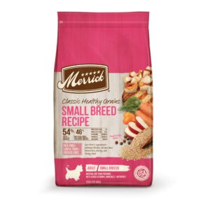 merrick classic healthy grains dry dog food small breed recipe - 4.0 lb bag