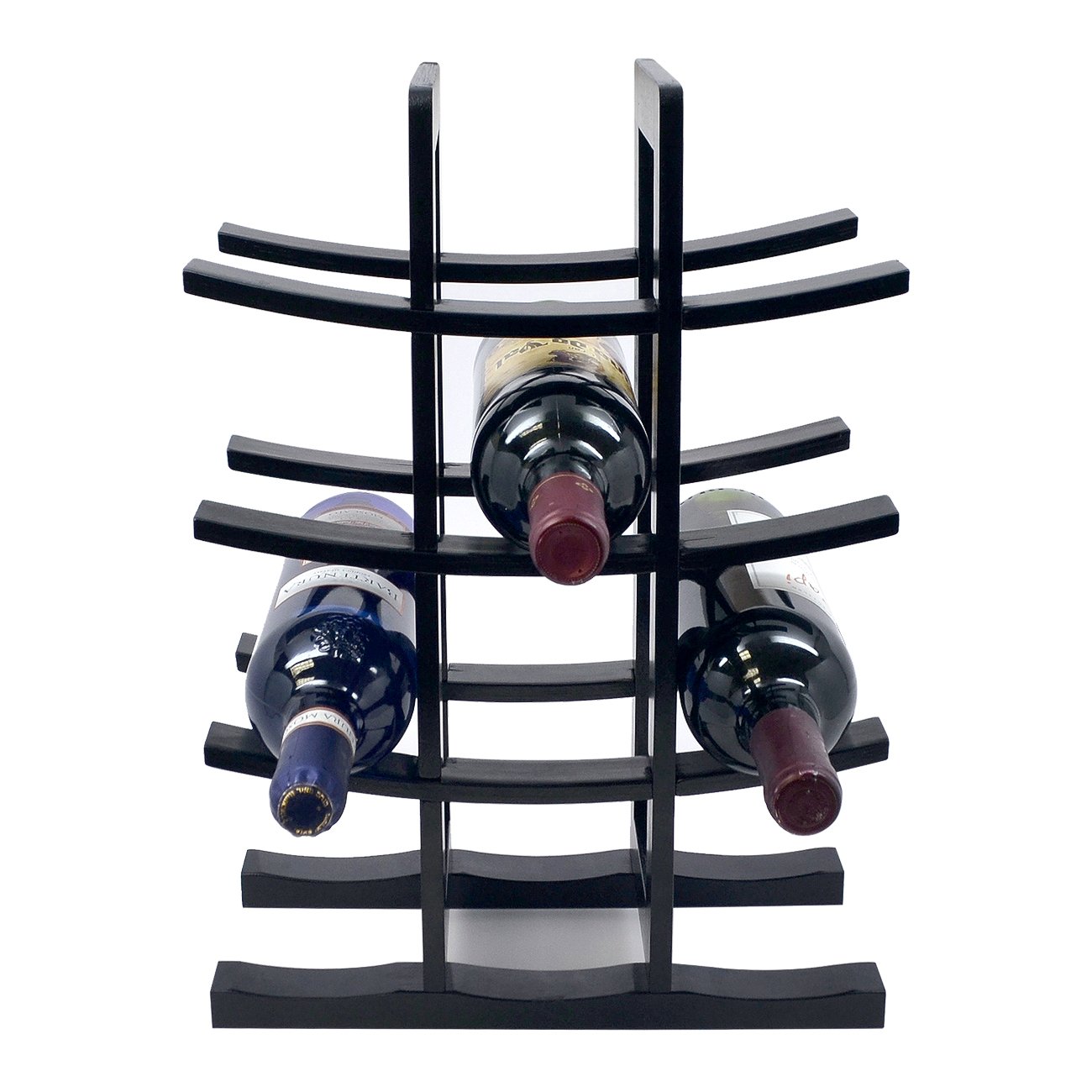 Bamboo Wine Rack - Holds 12