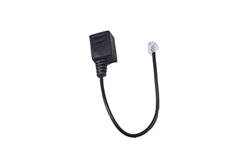 Headset Buddy Female RJ9 to Male Headset Adapter Cable (Black)