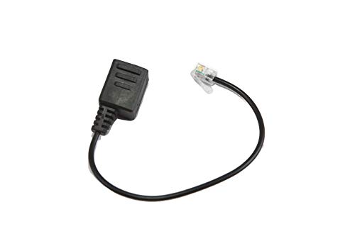 Headset Buddy Female RJ9 to Male Headset Adapter Cable (Black)