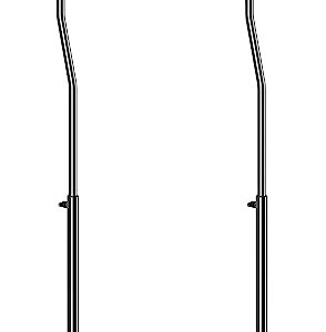 Mounting Dream Height Adjustable Speaker Stands Mounts, One Pair Floor Stands, Heavy Duty Base Extendable Tube, 11 LBS Capacity Per Stand, MAX 40" Height Adjustment MD5401 (Speakers Not Included)