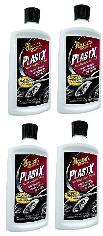 MEGUIAR'S G12310 PlastX Clear Plastic Cleaner & Polish - 10 oz. (4 Pack)