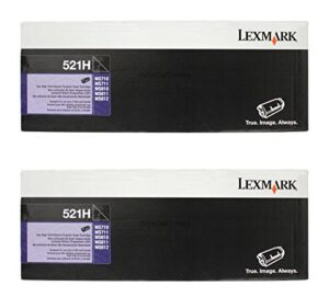 52d1h00 (lex-521h) toner, 25000 page-yield, black, sold as 2 each