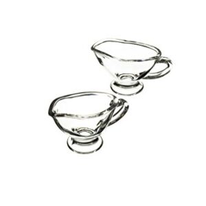 KitchenCraft Artesà Mini Gravy Boats/Sauce Jugs, 40 ml - Glass (Set of 2)